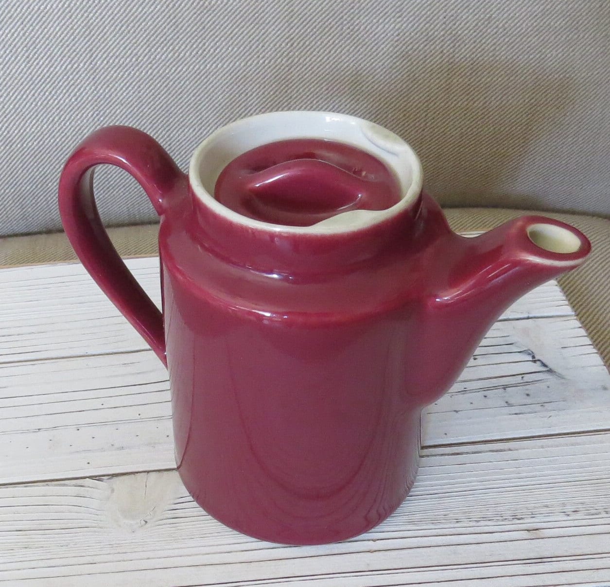 Vintage Hall Restaurant Ware Cranberry Single Cup Teapot. - Etsy