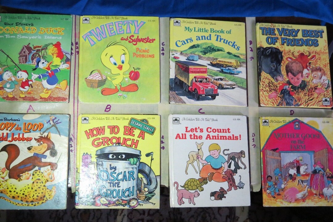 Vintage Little Golden Books: First Edition Tell-a-tale Collection - Etsy