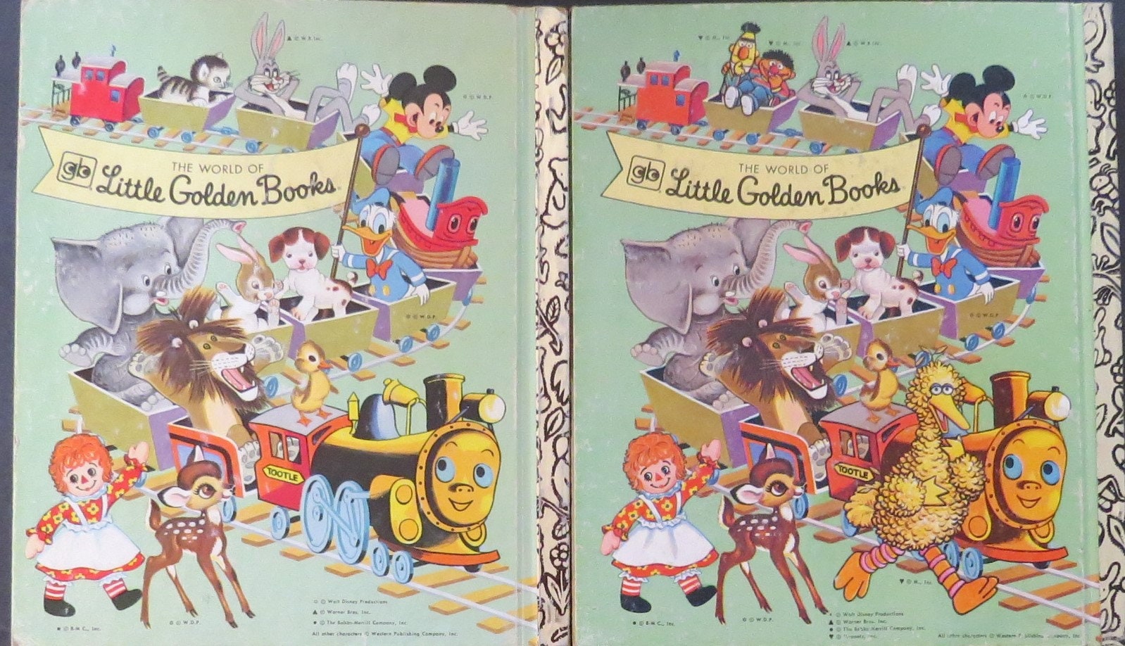 Vintage Rare Little Golden Books Walt Disney Themed Selection of 8 ...