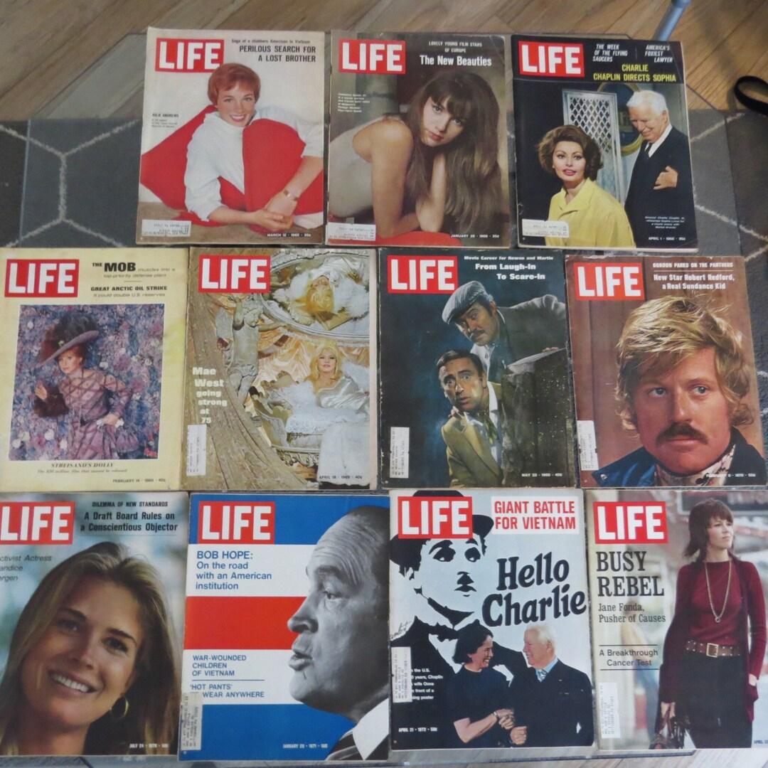 Eleven Vintage LIFE Magazines Dating From 1965 to 1971 All in EXCELLENT ...