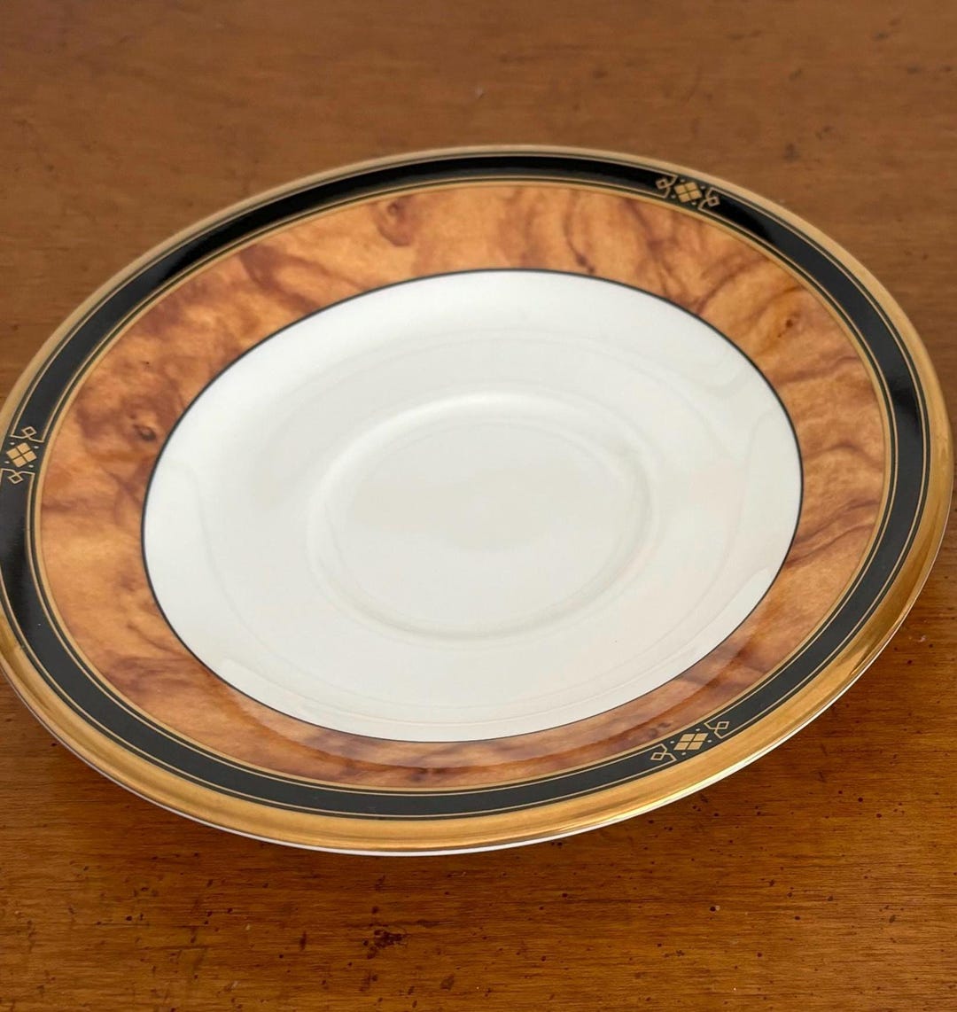 Elegant Noritake Bone China Saucer With Marble and Gold Trim Cabot ...
