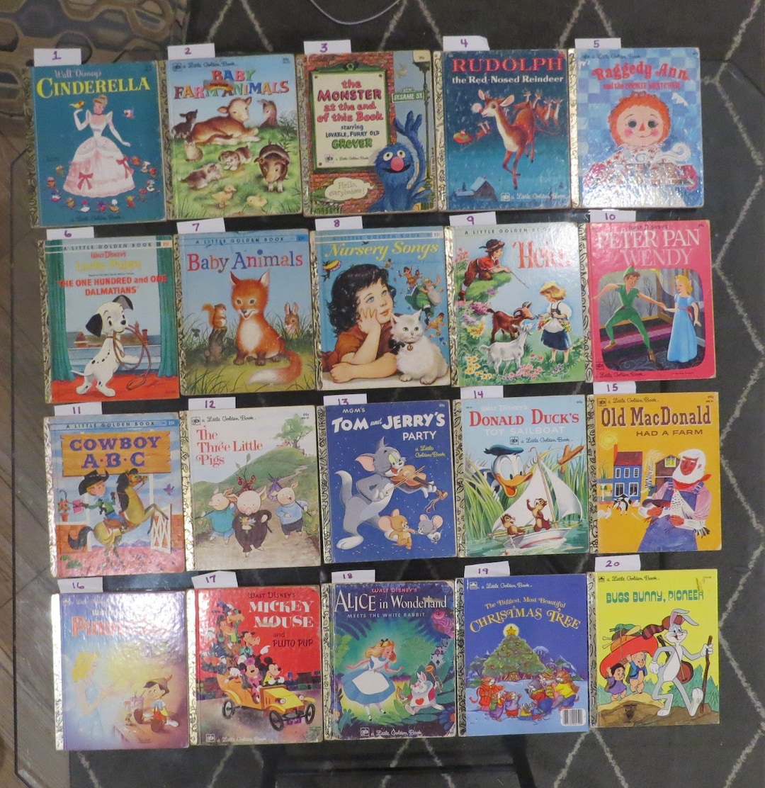 Rare Vintage Little Golden Books Collection From 1954 to 1981 - Etsy