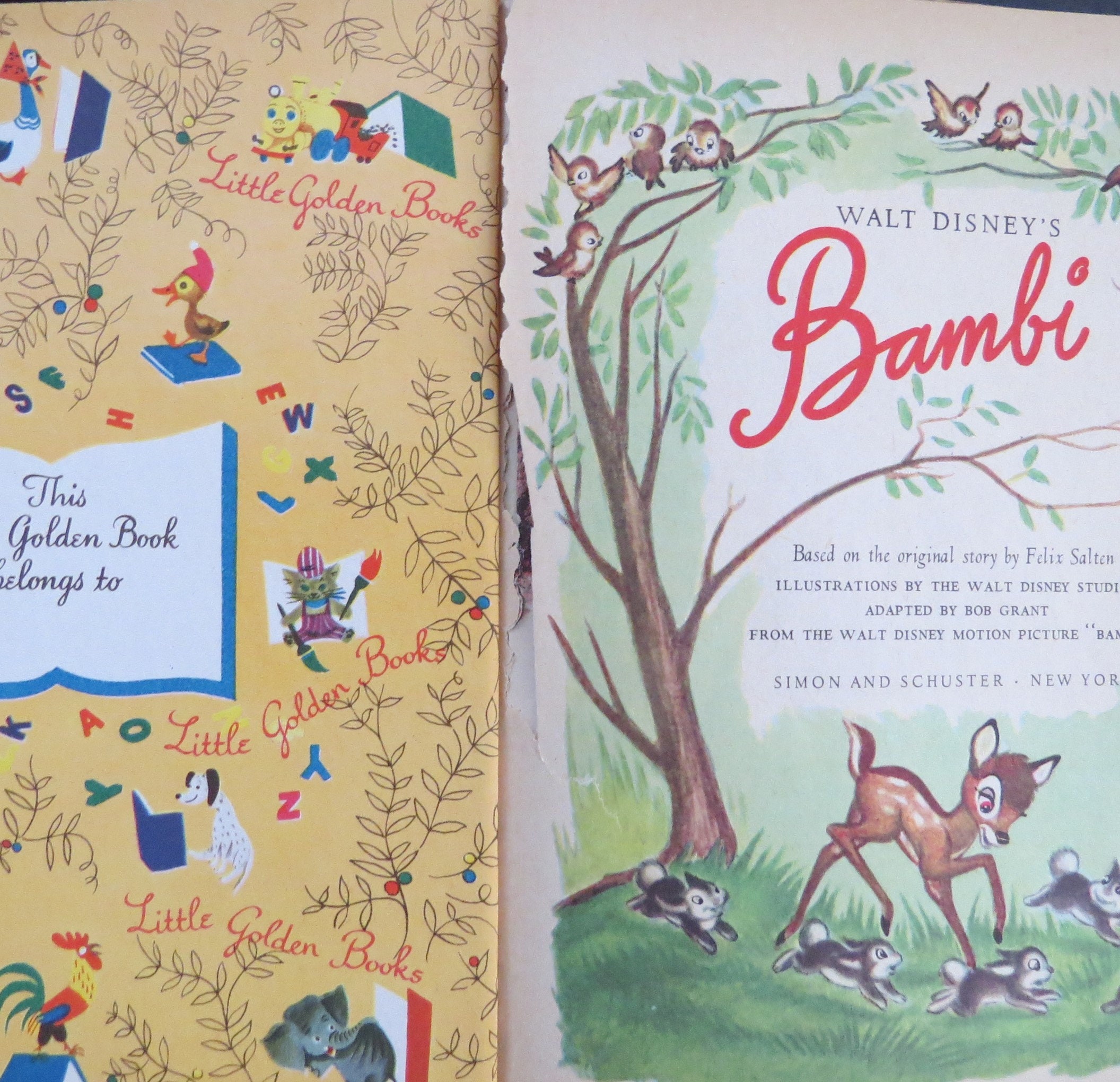 Vintage First Little Golden Books Selection. Four little Golden Books ...