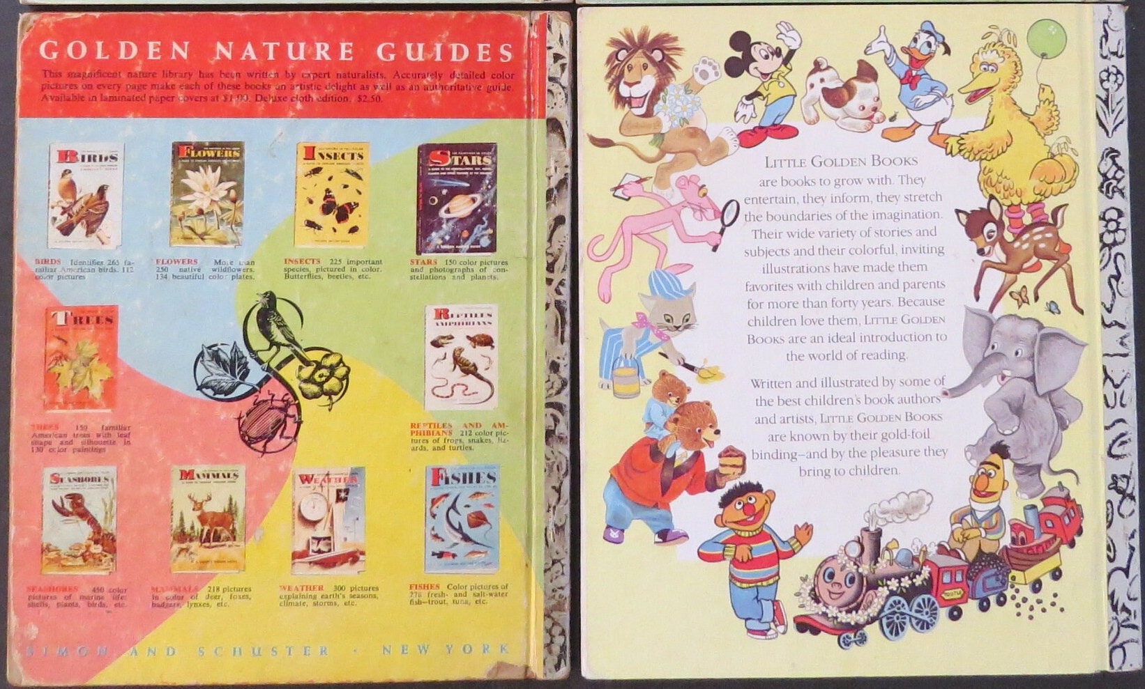 Vintage Rare Little Golden Books Walt Disney Themed Selection of 8 ...