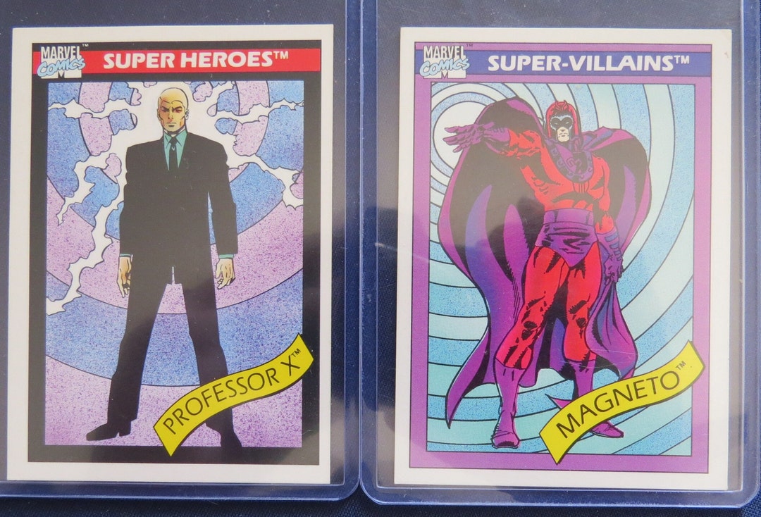 Collector's 1990 Marvel Impel Card Set: Original Heroes in Hard Sleeves ...