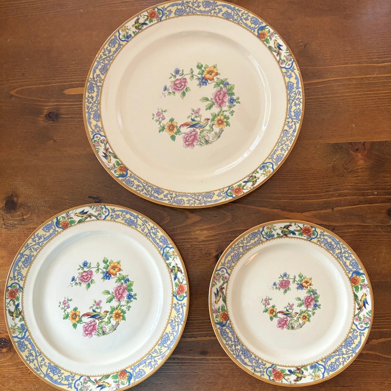 Floral China Plates - Etsy