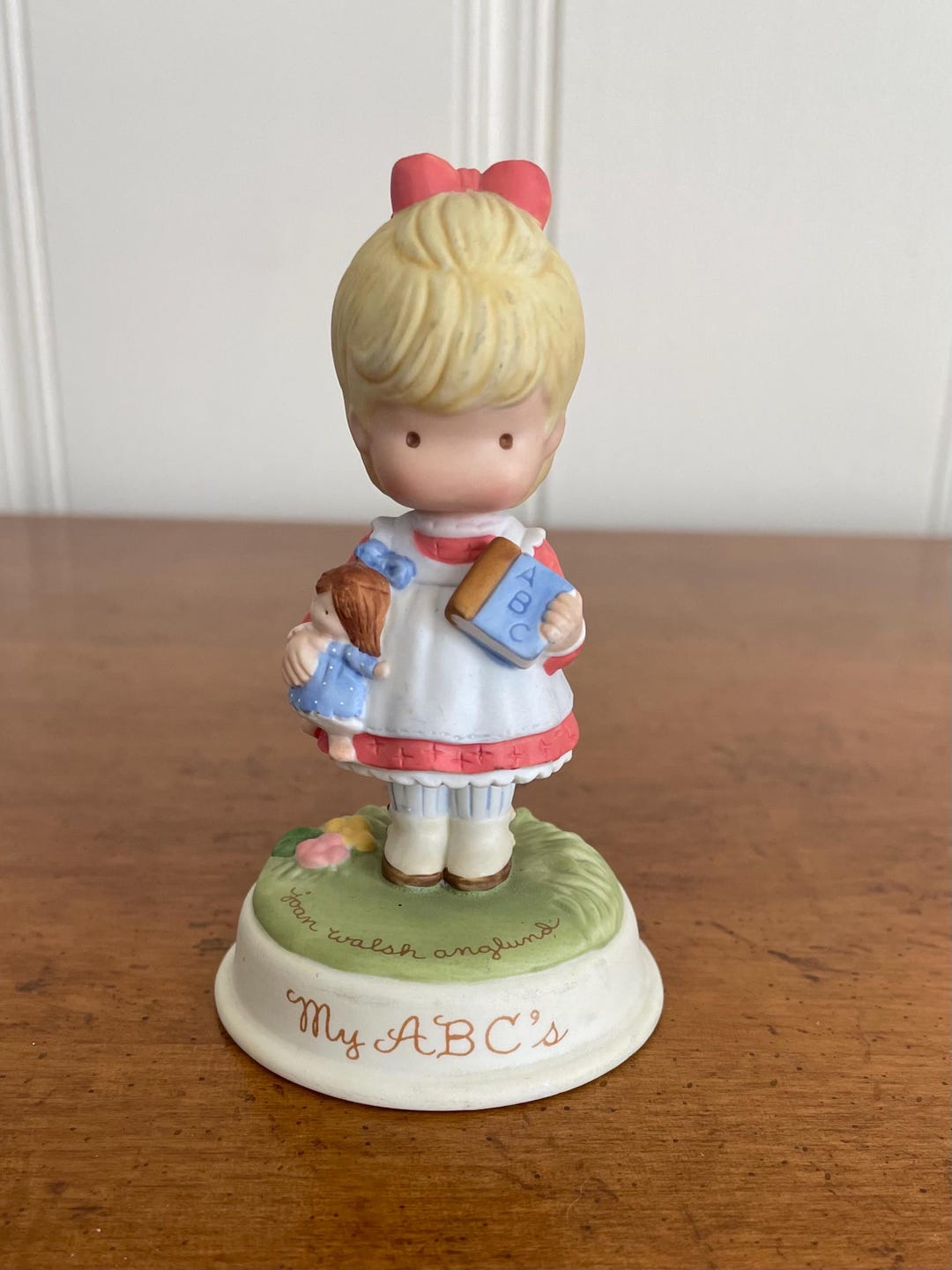 Rare 1986 Joan Walsh Anglund Avon ABC Porcelain Figurine = Handpainted ...