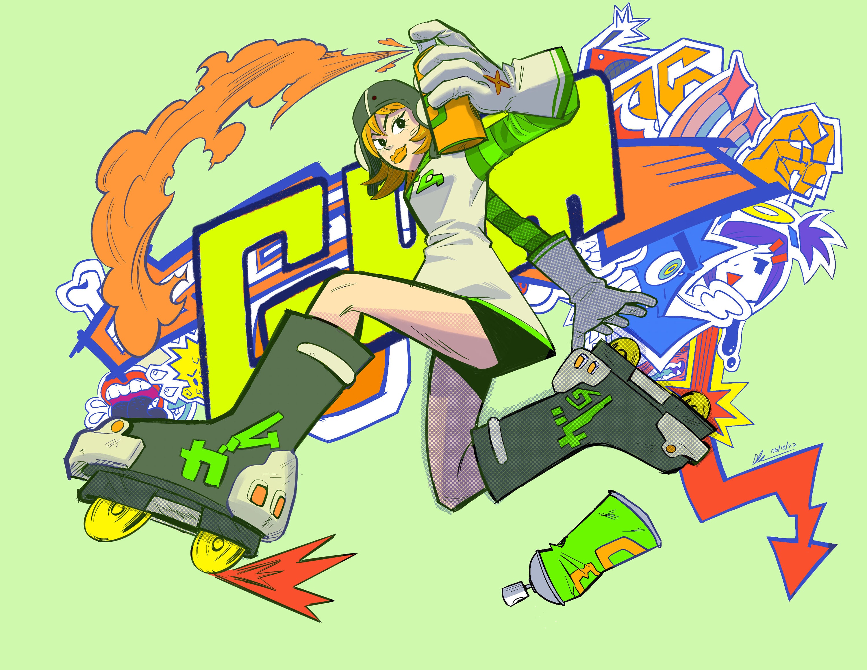 JSRF Gum Fanart Print - Etsy