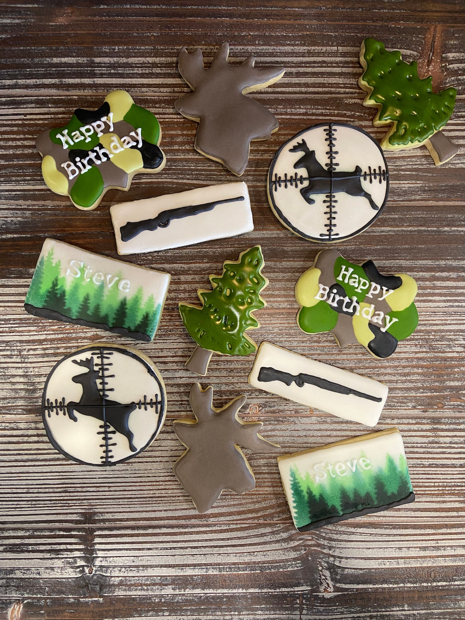 Hunter Hunting Birthday Sugar Cookies by the Dozen - Etsy