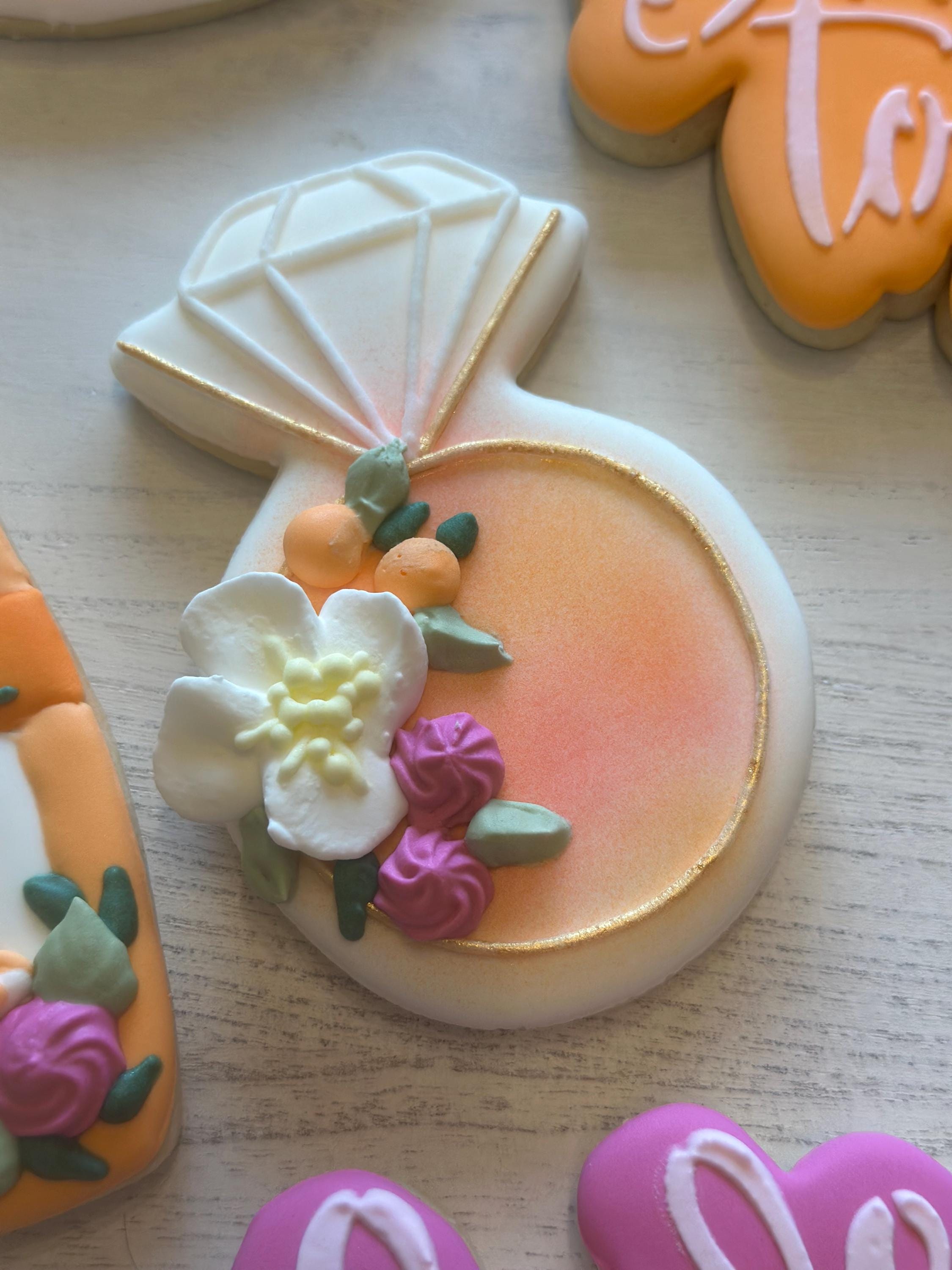 Aperol Spritz Bridal Shower Cookies: Royal Icing, Bride Theme (by the ...