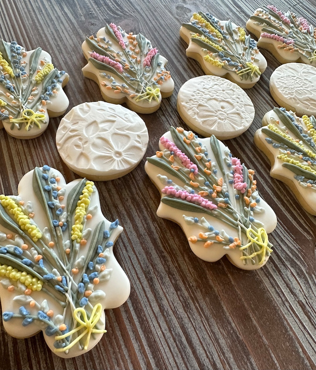 Wildflower Sugar Cookies: Royal Icing, Bridal Shower Favors, Birthday ...