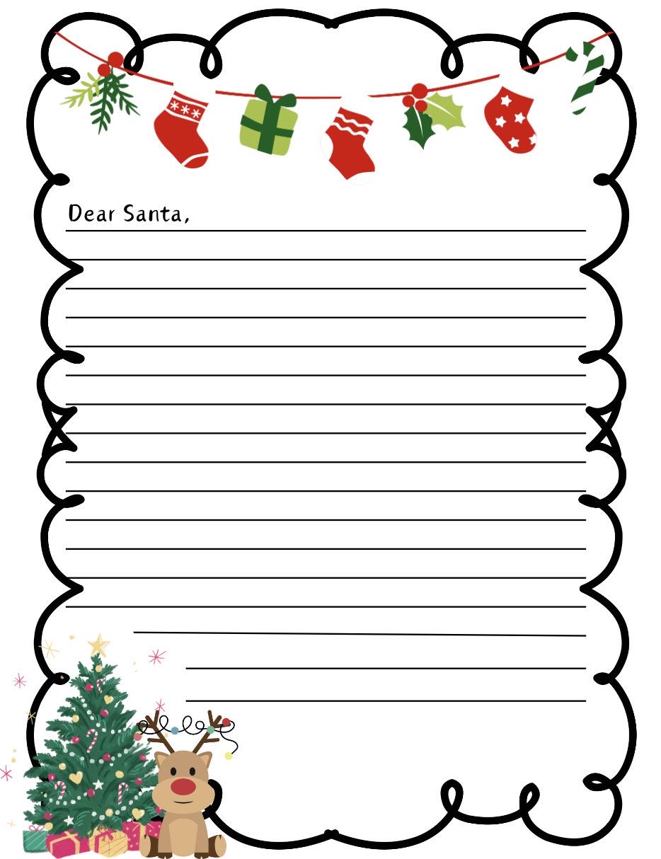 Printable Letter to Santa Templates - Etsy
