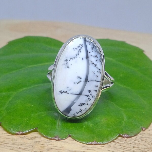 Dendritic Agate Ring - Etsy