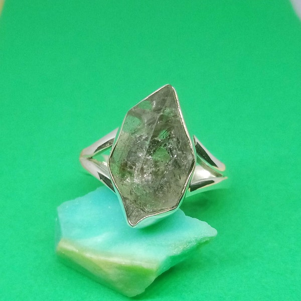 Rough Gemstone Ring - Etsy