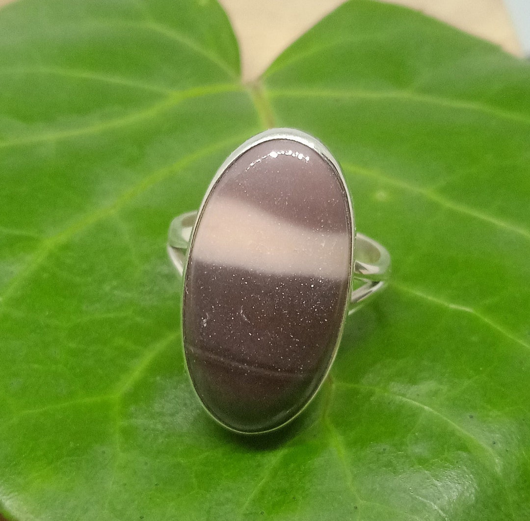 Handcrafted 925 Sterling Silver Mookaite Oval Ring Unique Gemstone ...