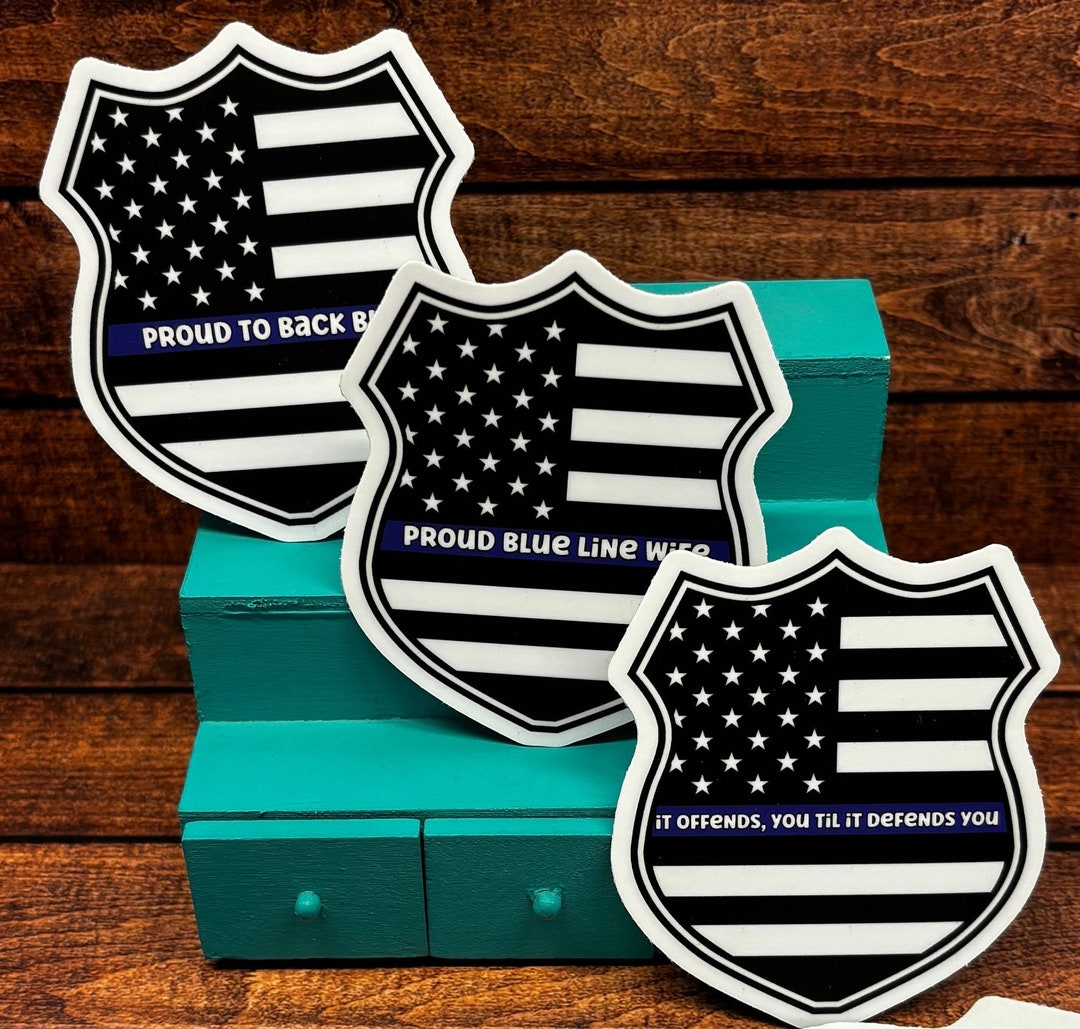 1st Responder Decal Police Officer Deputy Cadet Sheriff Blue Line ...