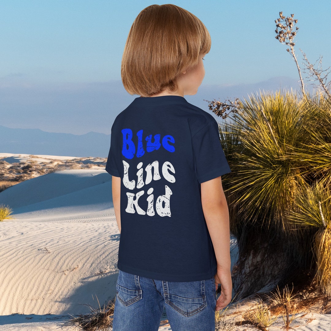 Blue Line Kid Toddler T-shirt Police Officer Tee Police Officer Gift ...