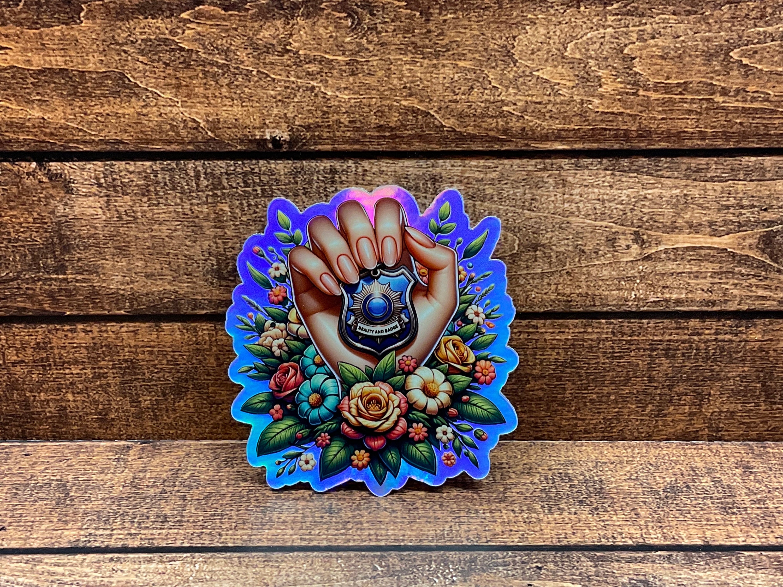 Female Police Officer Decal Female Officer Sticker Blue Line Decal Thin ...