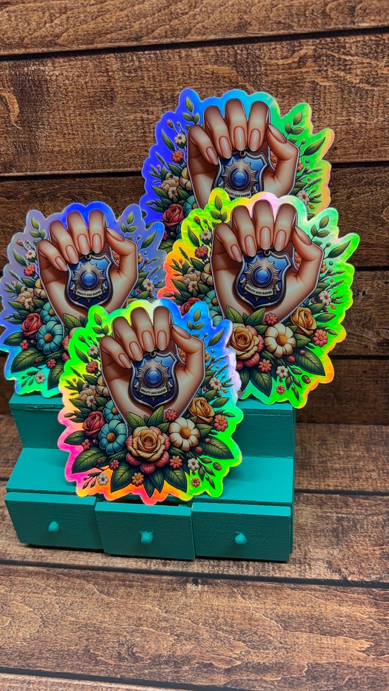 Female Police Officer Decal Female Officer Sticker Blue Line Decal Thin ...