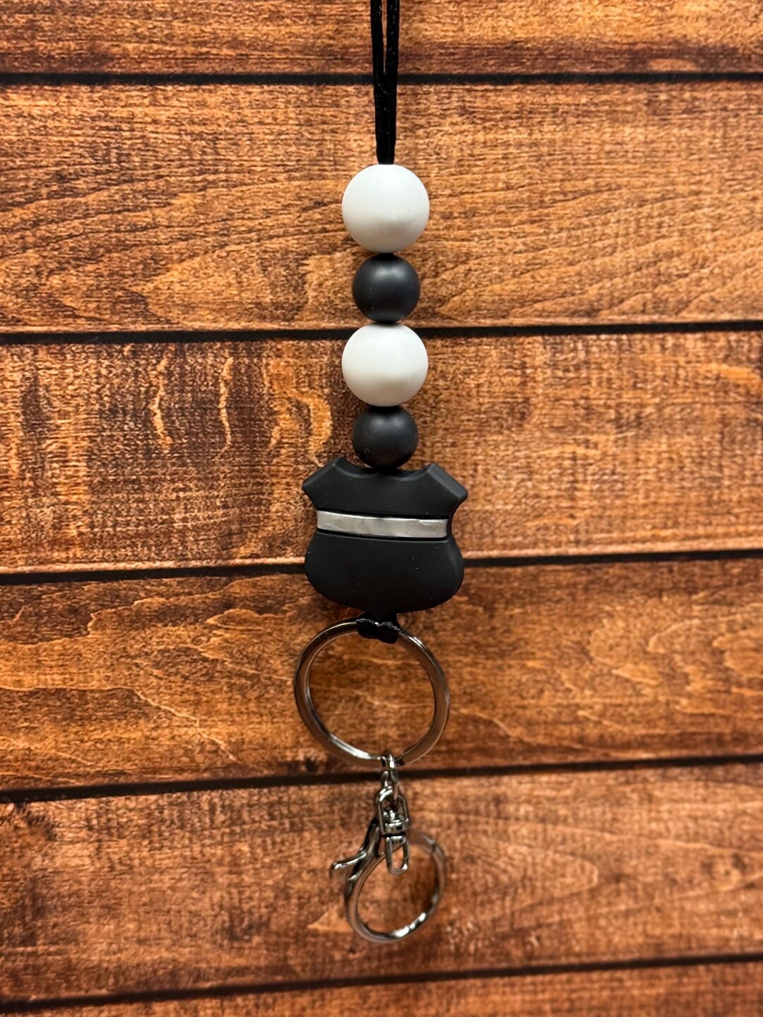 Thin Grey Line Lanyard/thin Gray Line Lanyard /ID Badge Holder ...