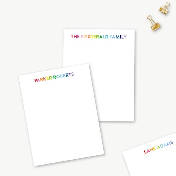 Rainbow Stationary - Etsy