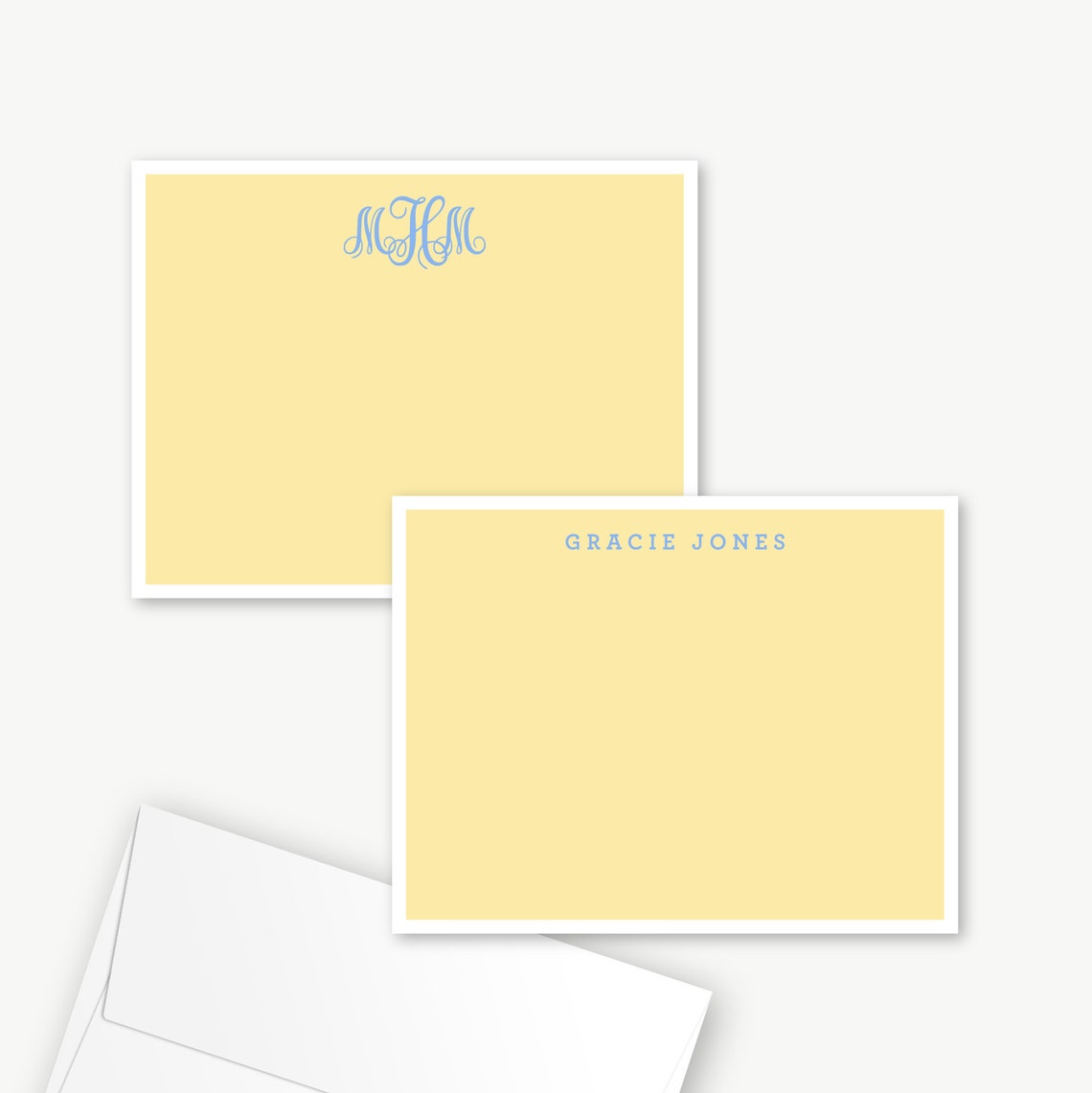 Colorful Stationary, Custom Note Card Set, Thick Cardstock ...