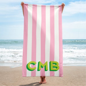Monogrammed Beach Towel Etsy UK