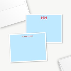 Colorful Stationary, Custom Note Card Set, Thick Cardstock ...