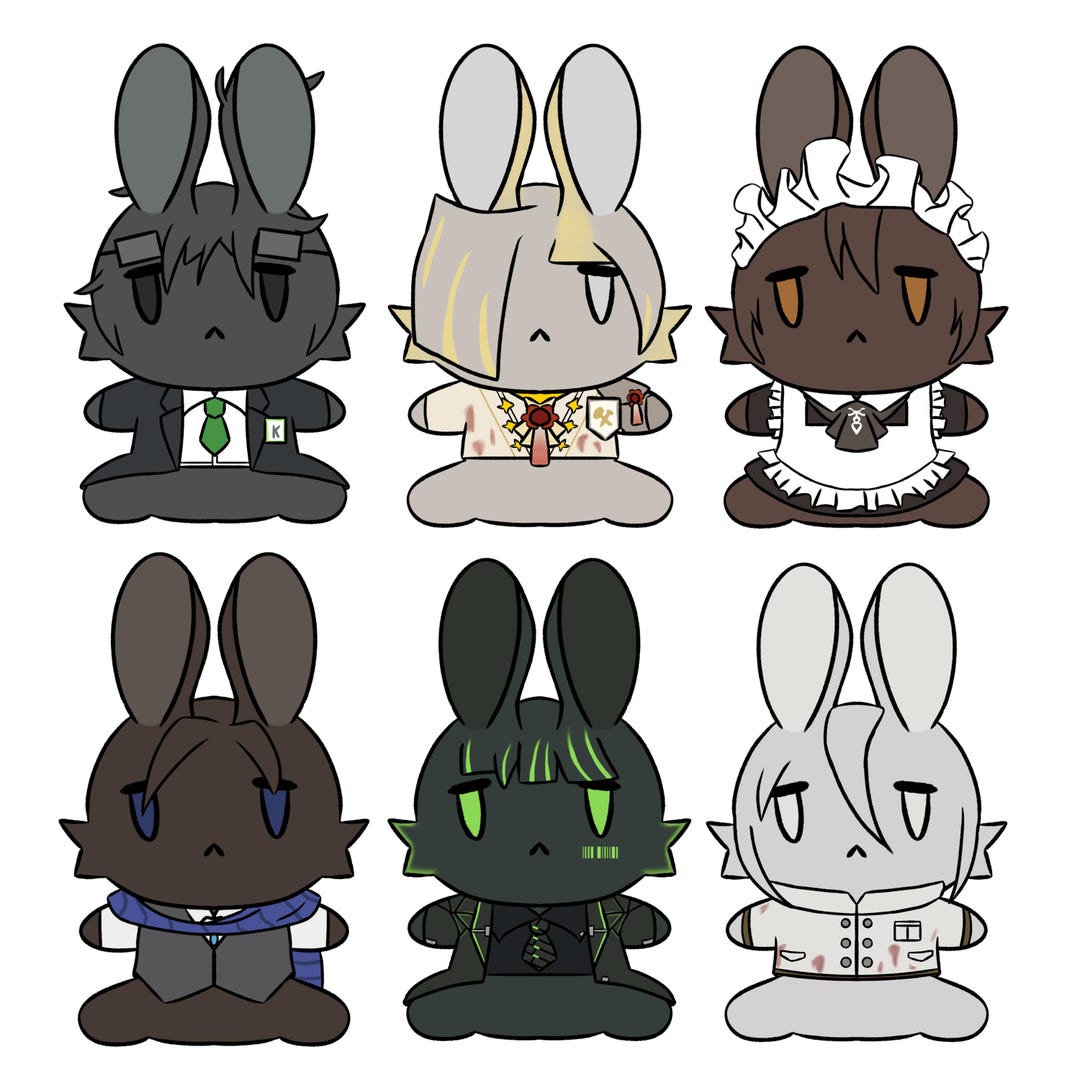 Project Moon NPC 2” Bunny Stickers - Etsy