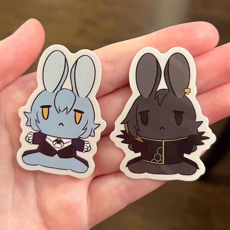 Library of Ruina 2” Clear Bunny Stickers - Etsy