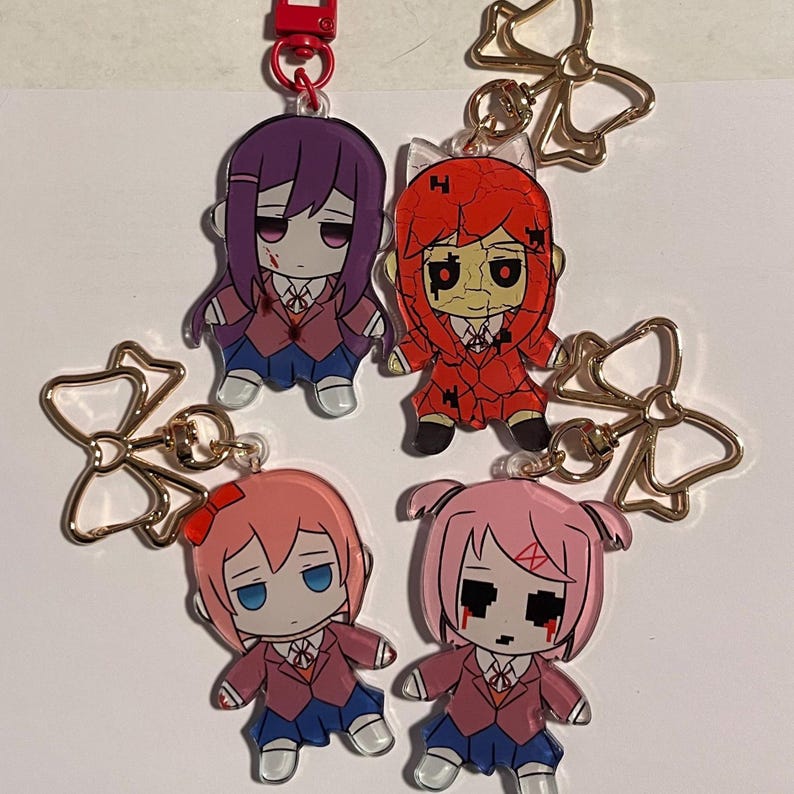 DDLC Fumo Holographic or Borderless Double-design 2.5” Acrylic Charms ...
