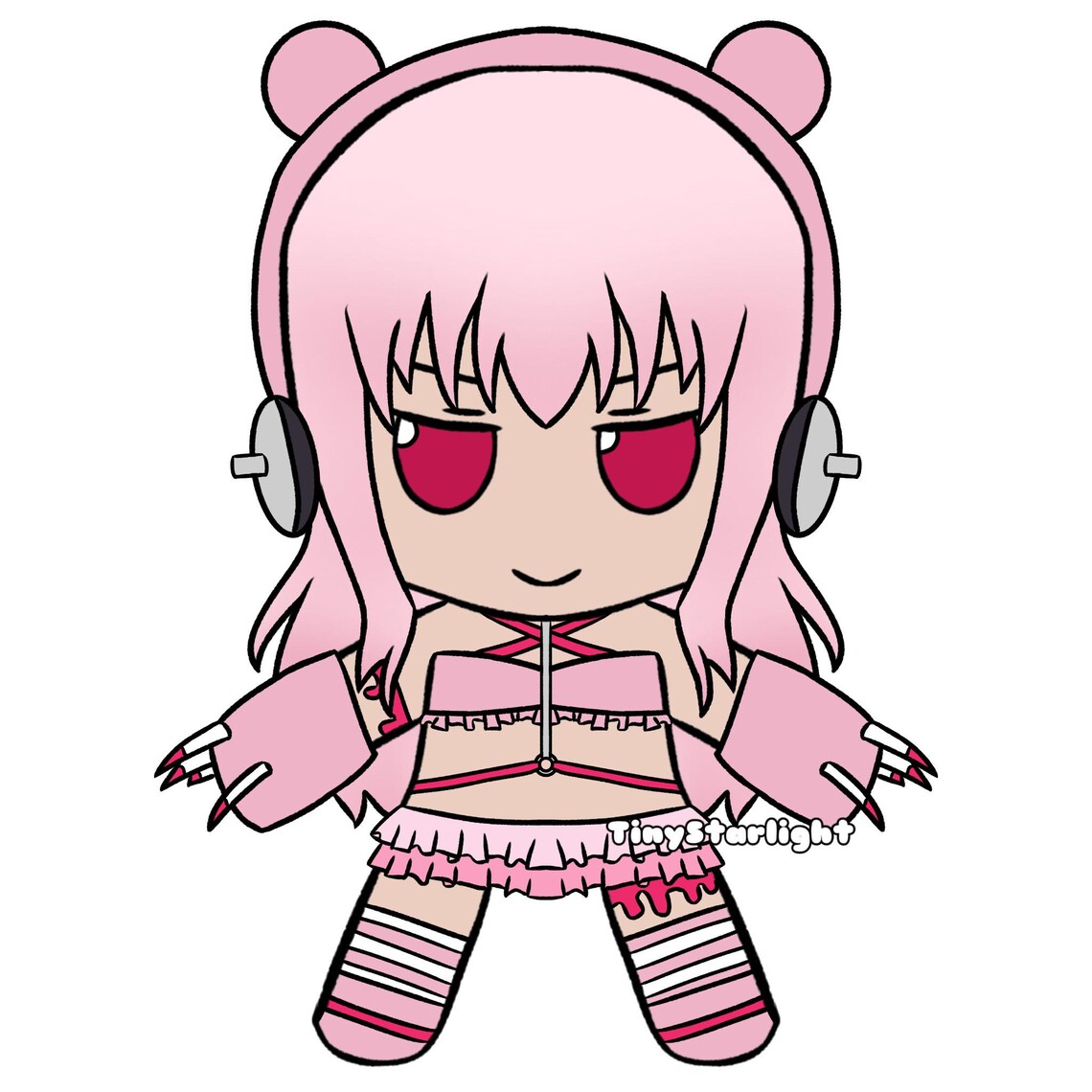 Super Sonico Gloomy Bear Fumo Plush Acrylic Charms [preorder] - Etsy