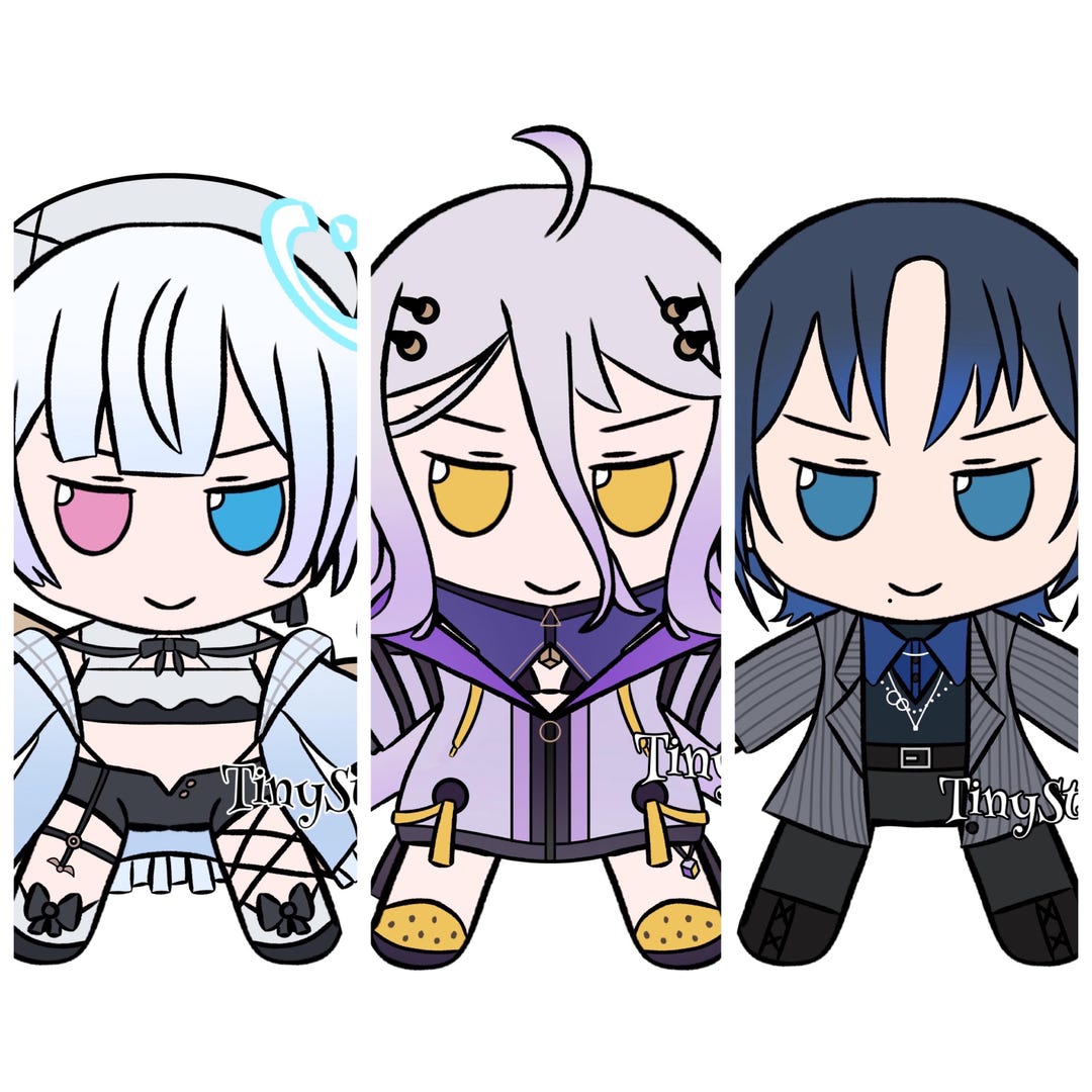 Vtubers Fumo Plush Acrylic Charms PREORDER Ao Hiodoshi Hololive / Henya ...