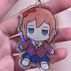 DDLC Fumo Holographic or Borderless Double-design 2.5” Acrylic Charms ...
