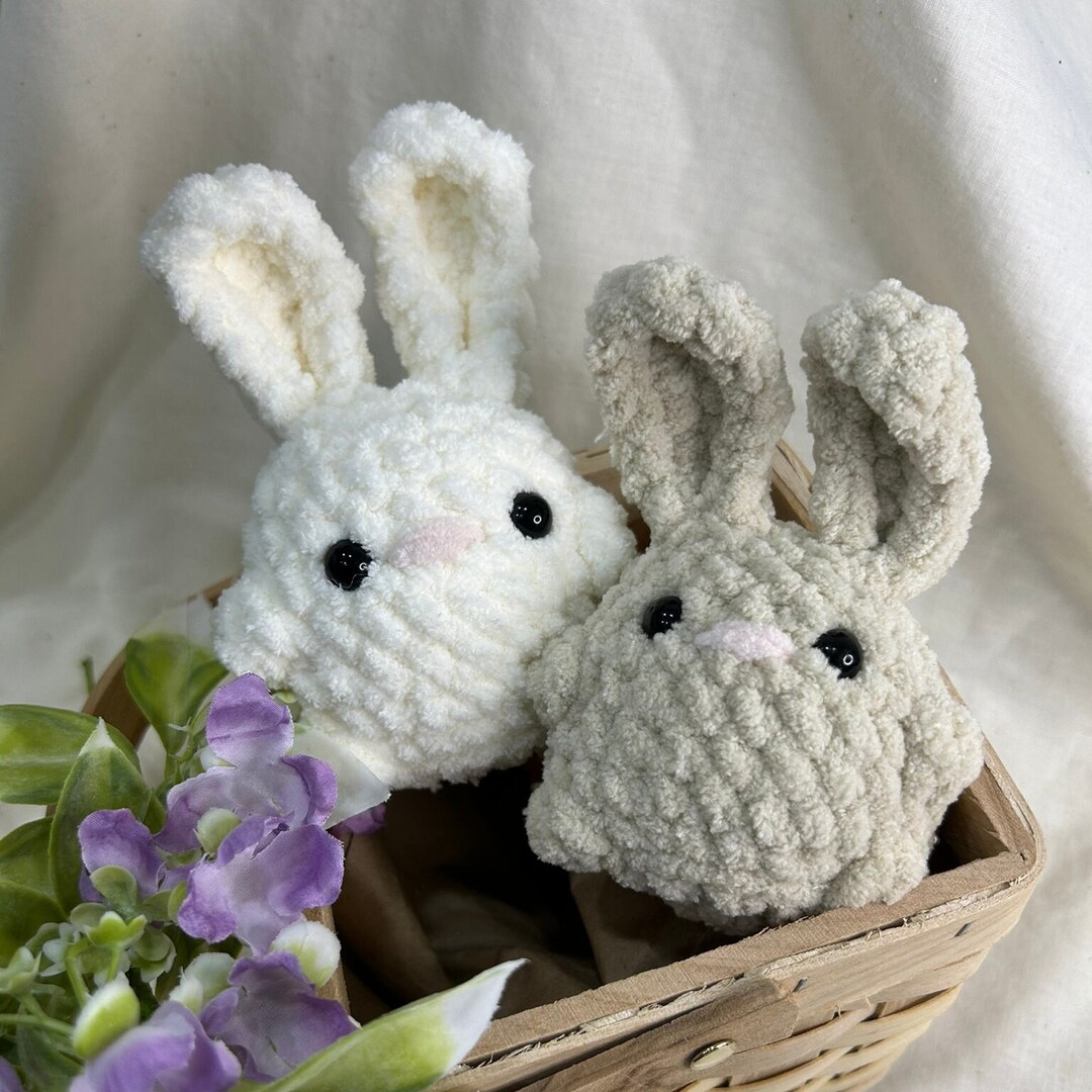 Easter Bunny Plushie Handcrafted Kawaii Rabbit Stuffed Animal - Etsy