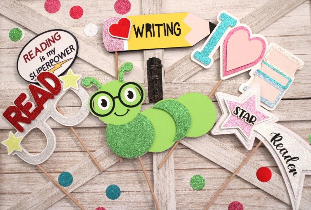 School Photo Props | READING and WRITING PHOTO Props | Reading and ...