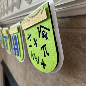 MATH CLASSROOM ROUND Banner Decor-welcome Back to Math Classroom Banner ...