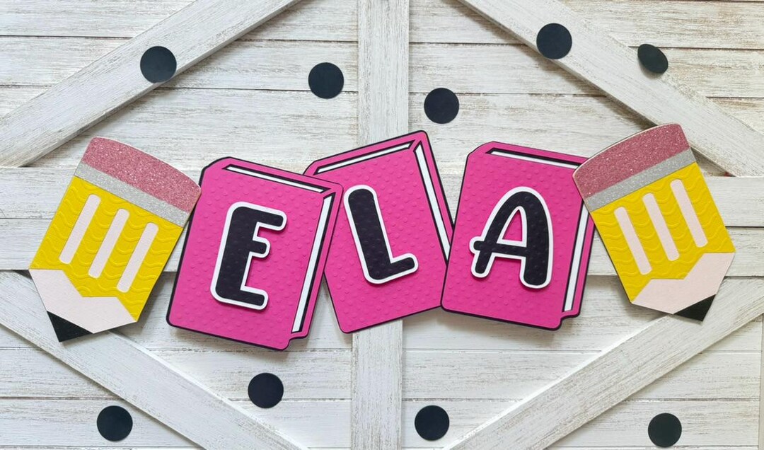 ELA Classroom Book Banner Handcrafted Decor - English and Language Arts ...