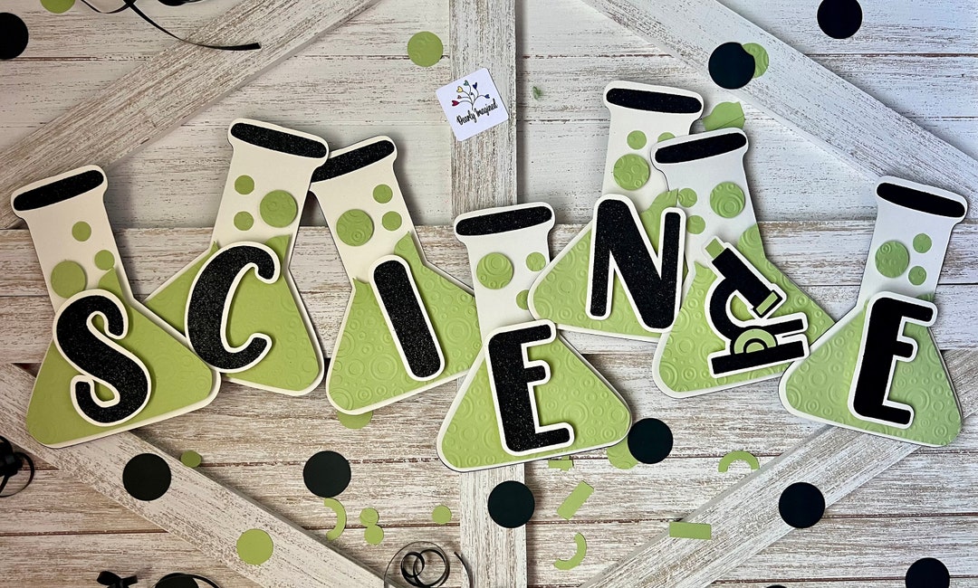 SAGE and BLACK SCIENCE Classroom Decor Banner-welcome Back to School ...