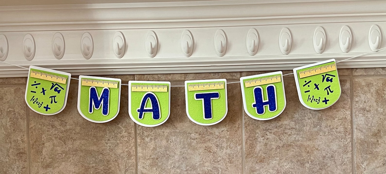 MATH CLASSROOM ROUND Banner Decor-welcome Back to Math Classroom Banner ...