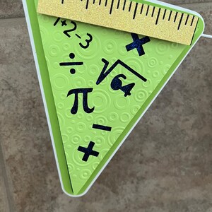 MATH CLASSROOM TRIANGLE Banner Decor-welcome Back to Math Classroom ...