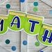 MATH CLASSROOM ROUND Banner Decor-welcome Back to Math Classroom Banner ...