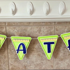 MATH CLASSROOM TRIANGLE Banner Decor-welcome Back to Math Classroom ...