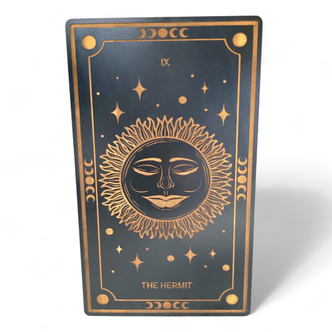 The Hermit-tarot Card Wall Display - Etsy