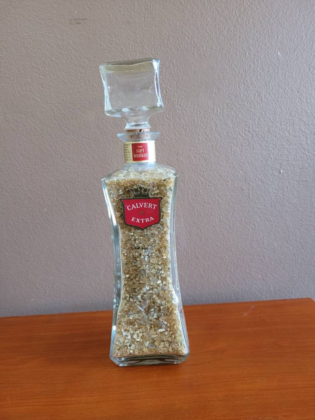 Vintage Calvert Extra Whiskey Bottle With Lights - Etsy