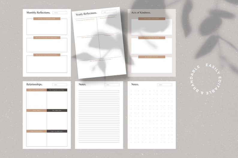 Gratitude & Planner Digital Printable | Daily Planner | Gratitude ...