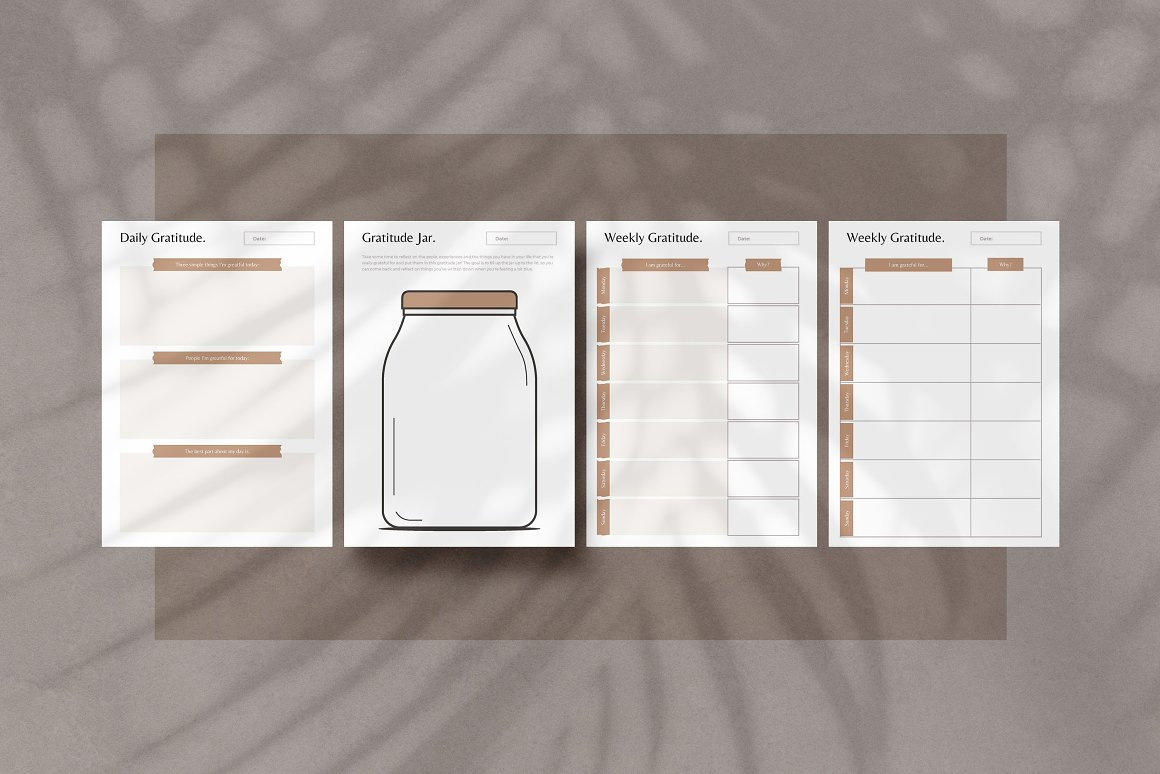 Gratitude & Planner Digital Printable | Daily Planner | Gratitude ...