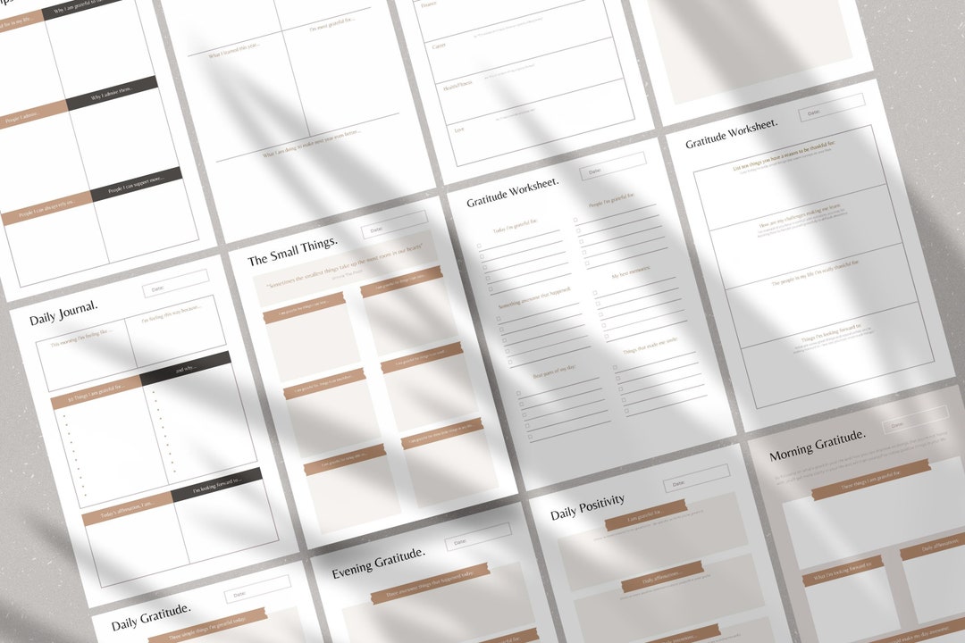 Gratitude & Planner Digital Printable | Daily Planner | Gratitude ...