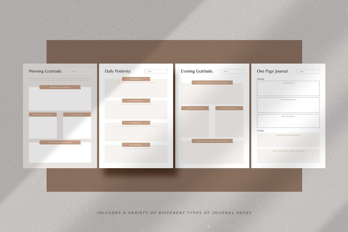 Gratitude & Planner Digital Printable | Daily Planner | Gratitude ...