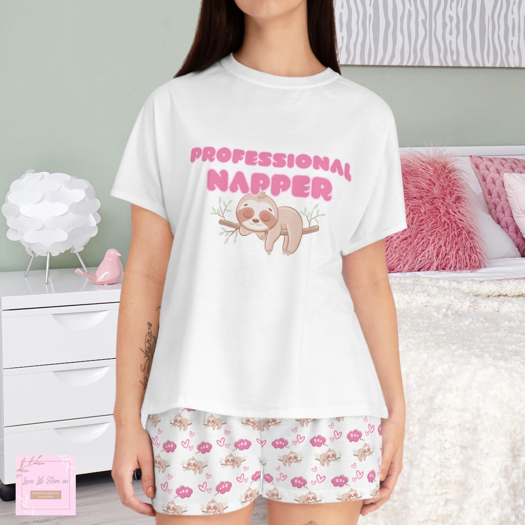 Cute Sloth Pajama Set, Teenage Girl Gift, Preppy Stuff, 16th Birthday ...